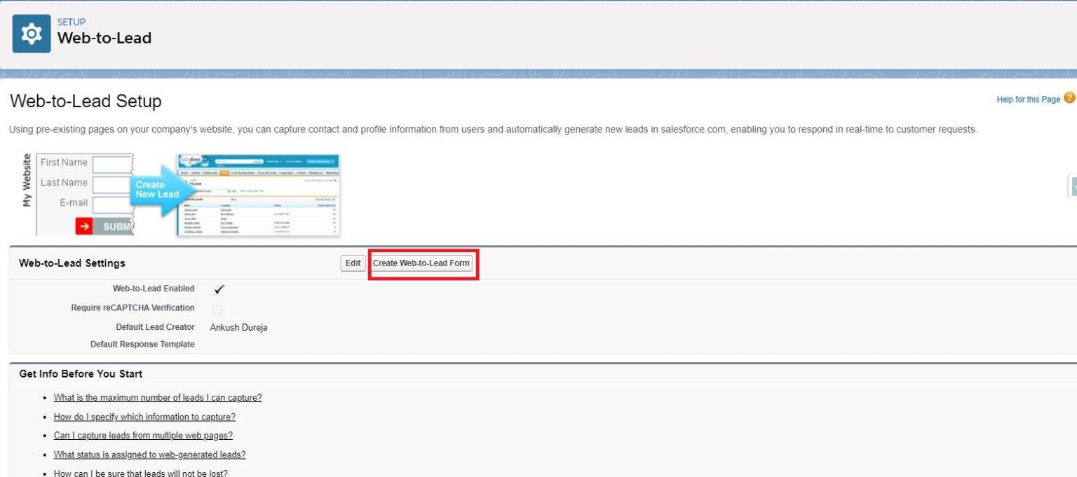 Salesforce Web to Lead - Salesforce Blog